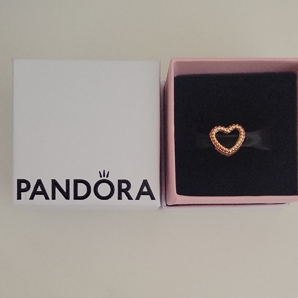 Pandora | Jewelry | Pandora Gold Heart Ring | Poshmark